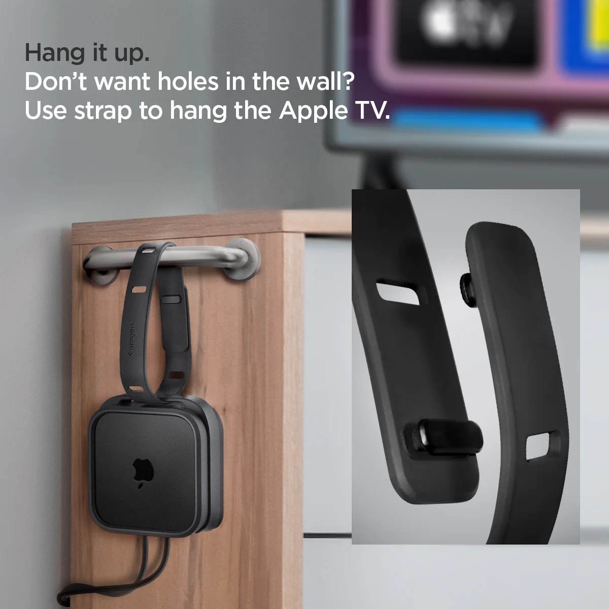 Apple TV 4K (3rd Gen) Mount Silicone Fit | Spigen Philippines
