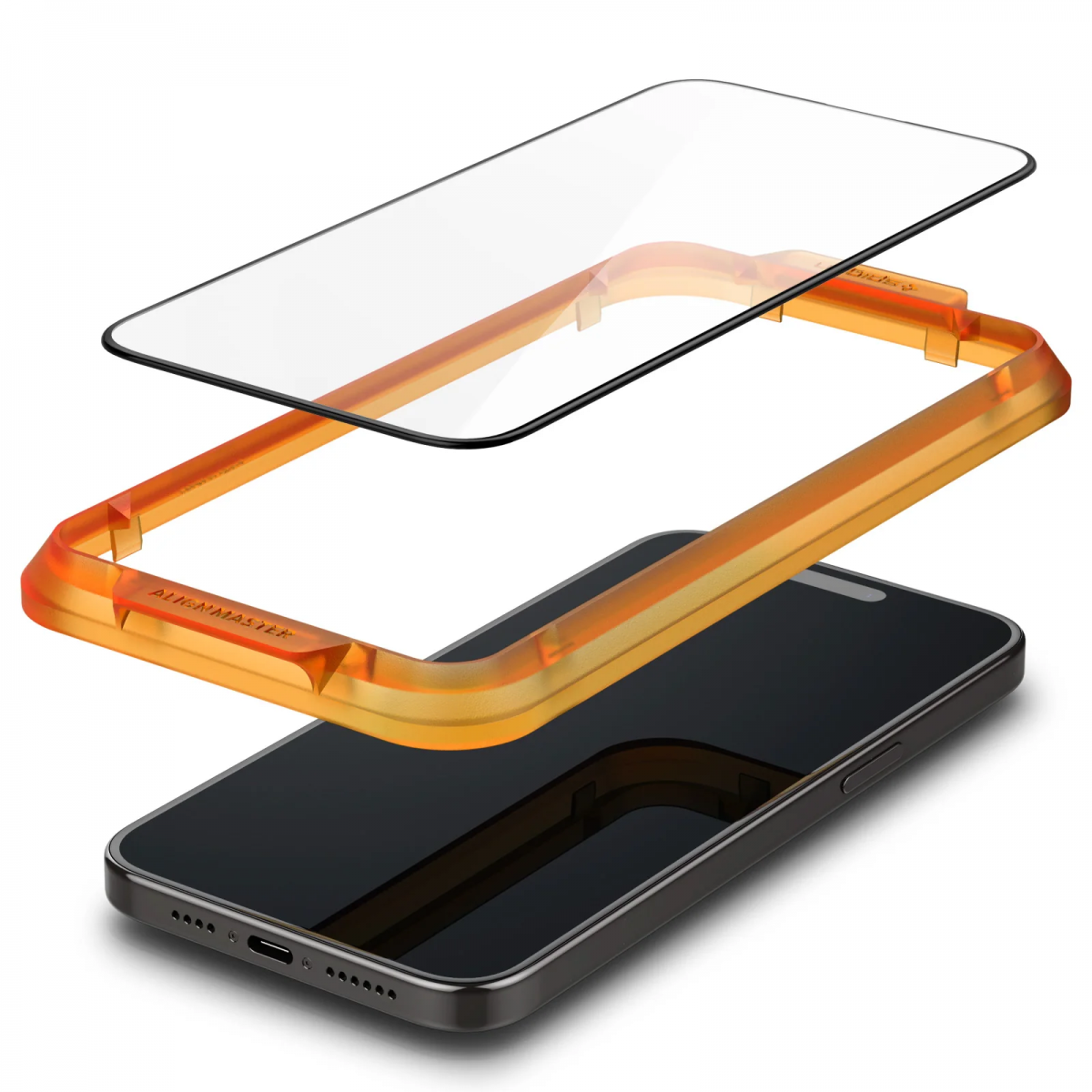 iPhone 15 Pro Max Tempered Glass AlignMaster GLAS.tR Full Cover (2 Pack ...