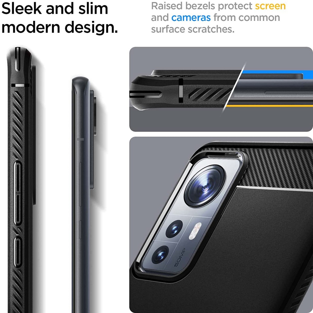 Xiaomi 12 Pro Case Rugged Armor | Spigen Philippines