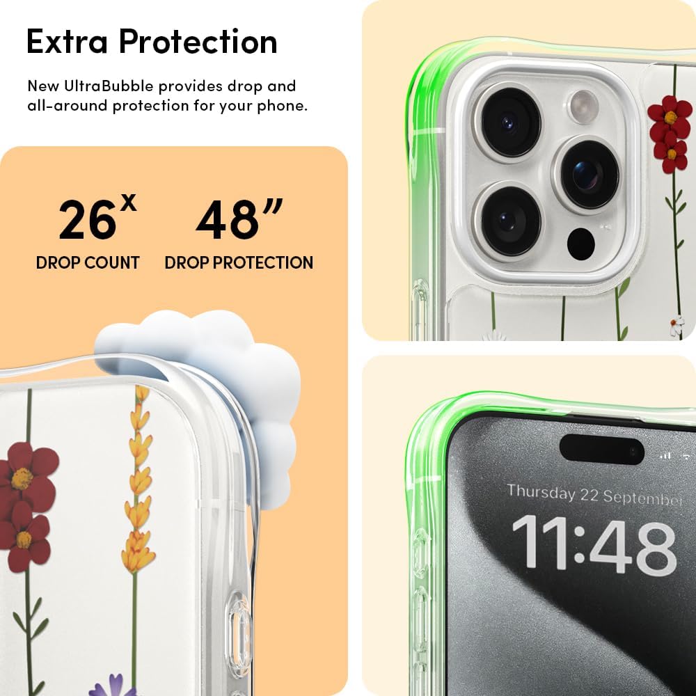Cyrill by Spigen iPhone 15 Pro Case Cecile Flower Garden | Spigen ...